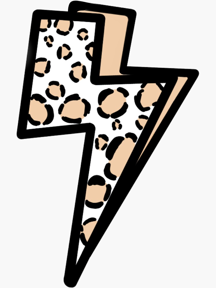 "Cheetah lightning bolt" Sticker for Sale by LillyMoss0220 | Redbubble