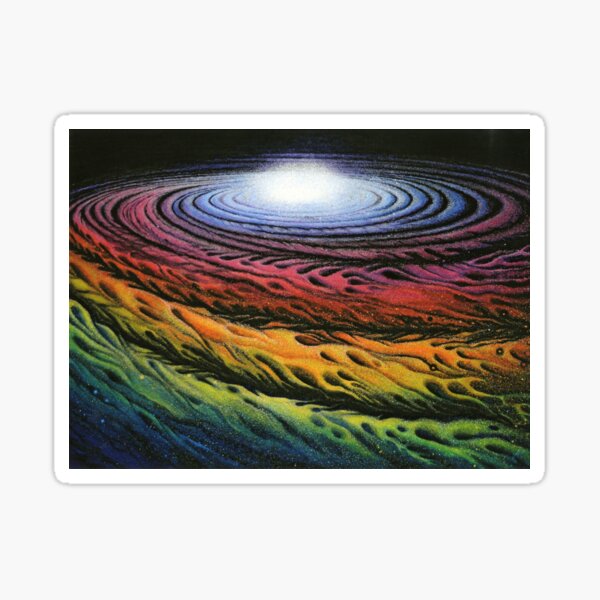 "Rainbow Spiral Galaxy" Sticker for Sale by juliealicechapp | Redbubble