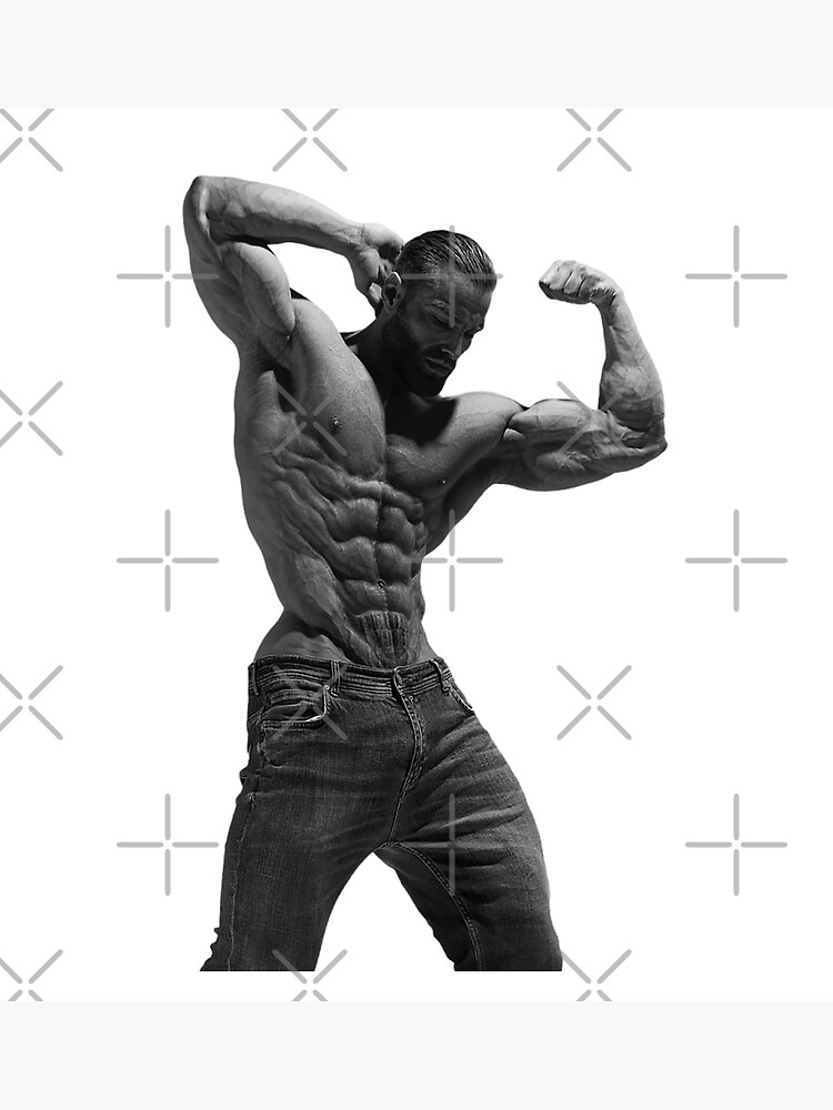 "Gigachad" Art Print for Sale by Mengarda | Redbubble