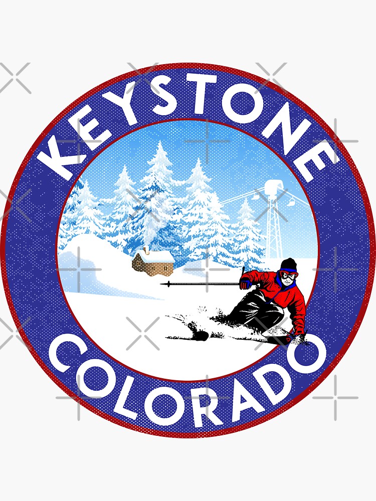 "Skiing Keystone Colorado Mountains Ski Snowboarding" Sticker for Sale ...