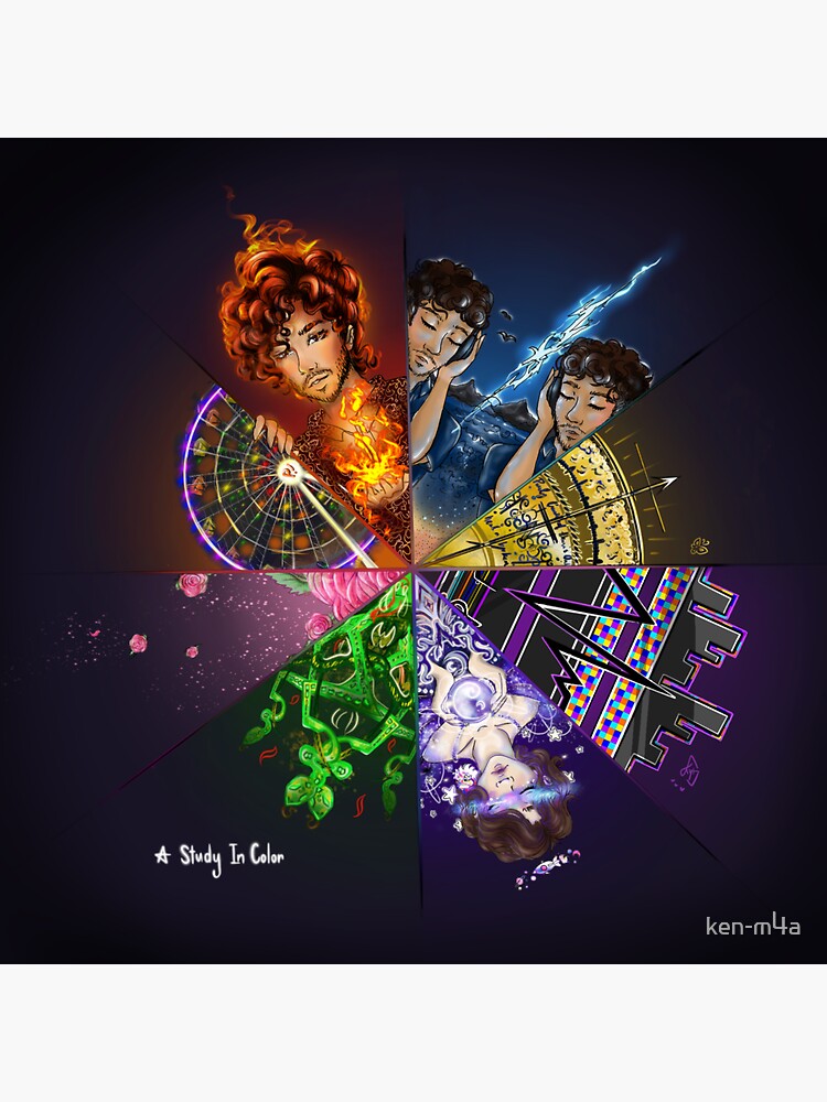 A Study in Color” Advanced Album Cover" Sticker for Sale by ken-m4a ...