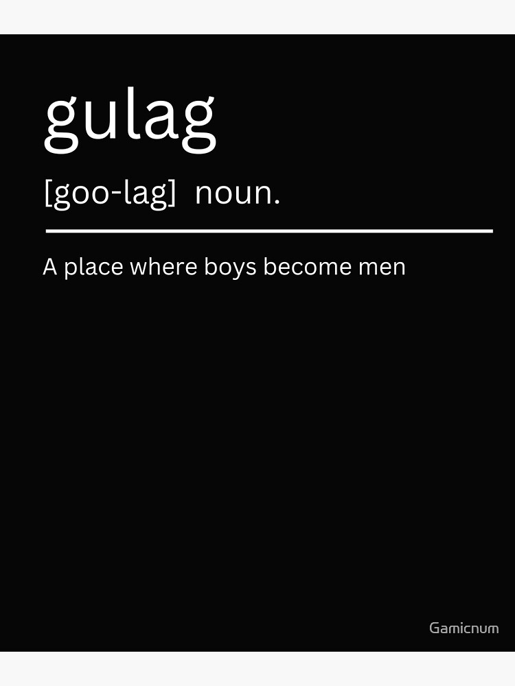 "Funny Gulag Gaming quote/Designs meme" Poster for Sale by Gamicnum ...