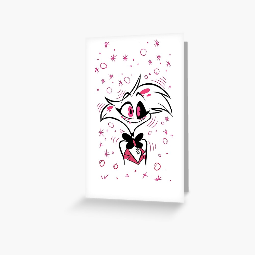 "Angel dust |Hazbin hotel" Greeting Card for Sale by jigsauce- | Redbubble