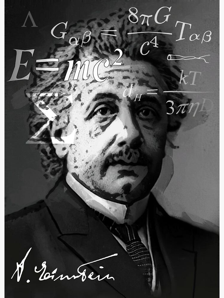 "Mind of Albert Einstein" Sticker for Sale by Daniel-Hagerman | Redbubble