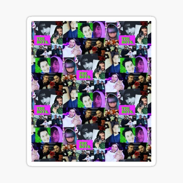 "The boys collage" Sticker for Sale by MurlTurcotte | Redbubble