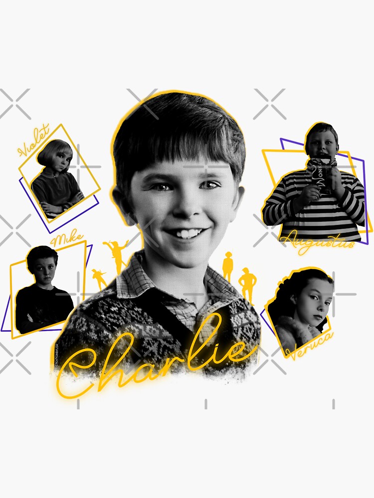 "Charlie and chocolate factory design " Sticker for Sale by ...