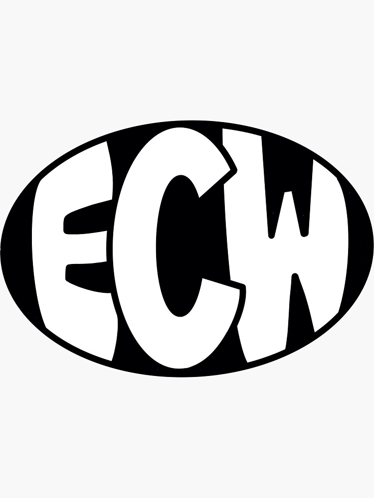 "ECW merch 2" Sticker for Sale by Katmondor | Redbubble