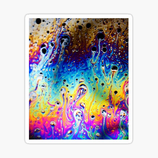 "OIL SPILL" Sticker by johnnyssandart | Redbubble
