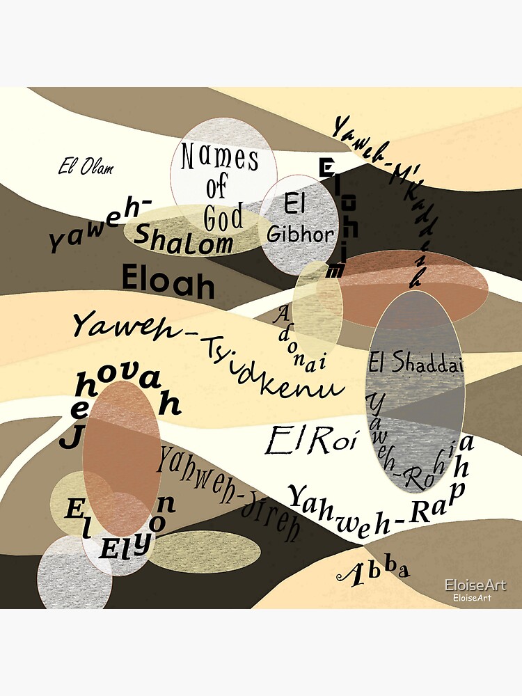 "Names of God" Sticker by EloiseArt | Redbubble