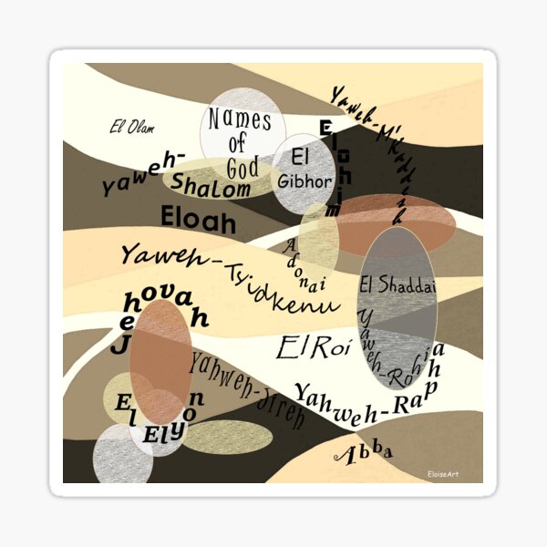 "Names of God" Sticker by EloiseArt | Redbubble