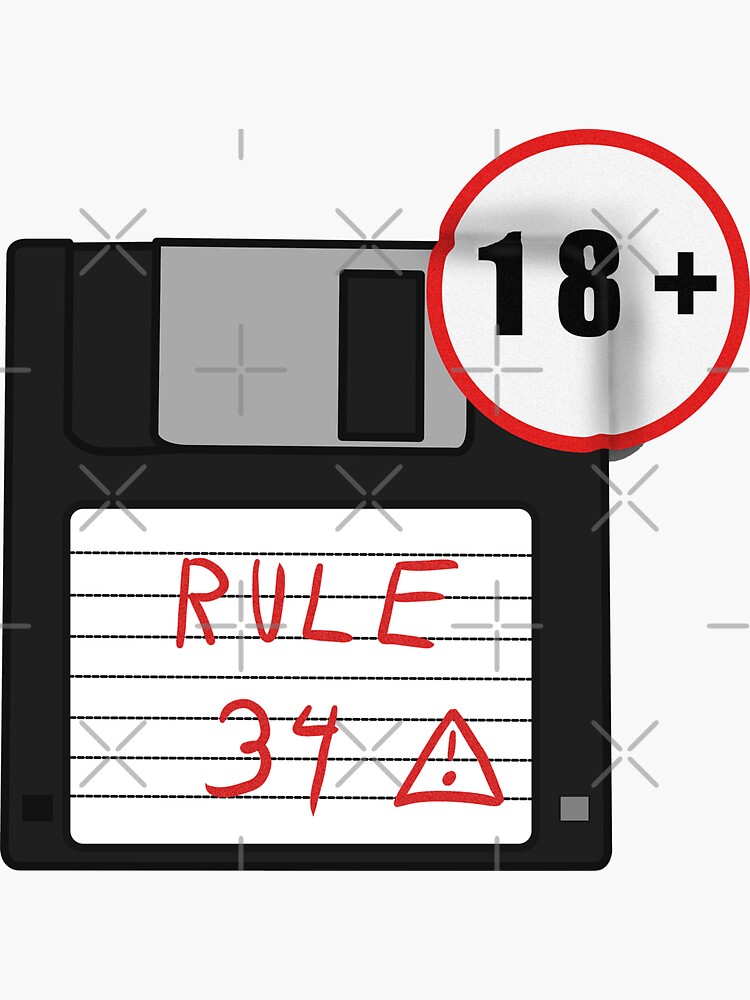 "Floppy disk memory " Rule 34 "" Sticker for Sale by GeekyPlace | Redbubble