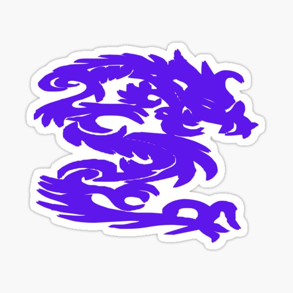 "Purple Chinese Dragon King" Sticker for Sale by calibrit | Redbubble