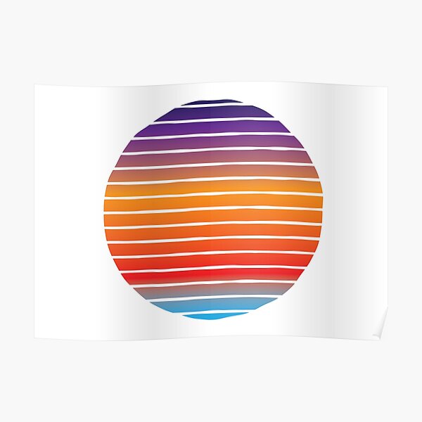 "Dusky Stripes" Poster by schwigg | Redbubble