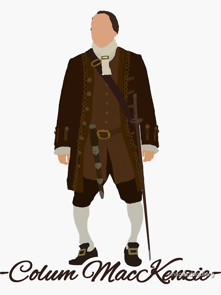 "Colum MacKenzie - Outlander" Sticker by chaoticdoodlery | Redbubble