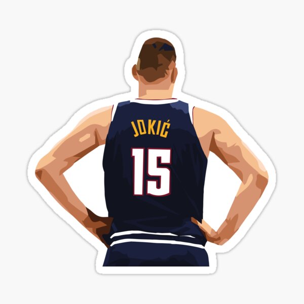 "Nikola Jokic Vector Back Qiangy" Sticker for Sale by qiangdade | Redbubble