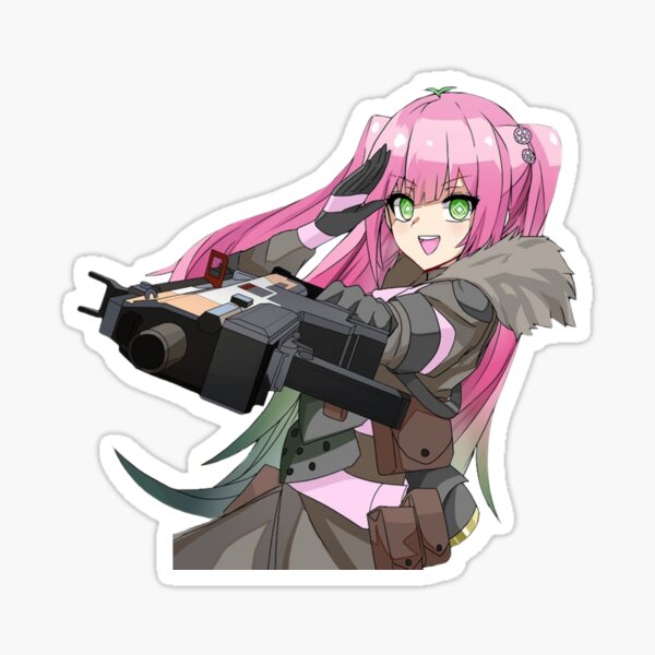"Anime Girl Gun" Sticker for Sale by kittiescuties | Redbubble