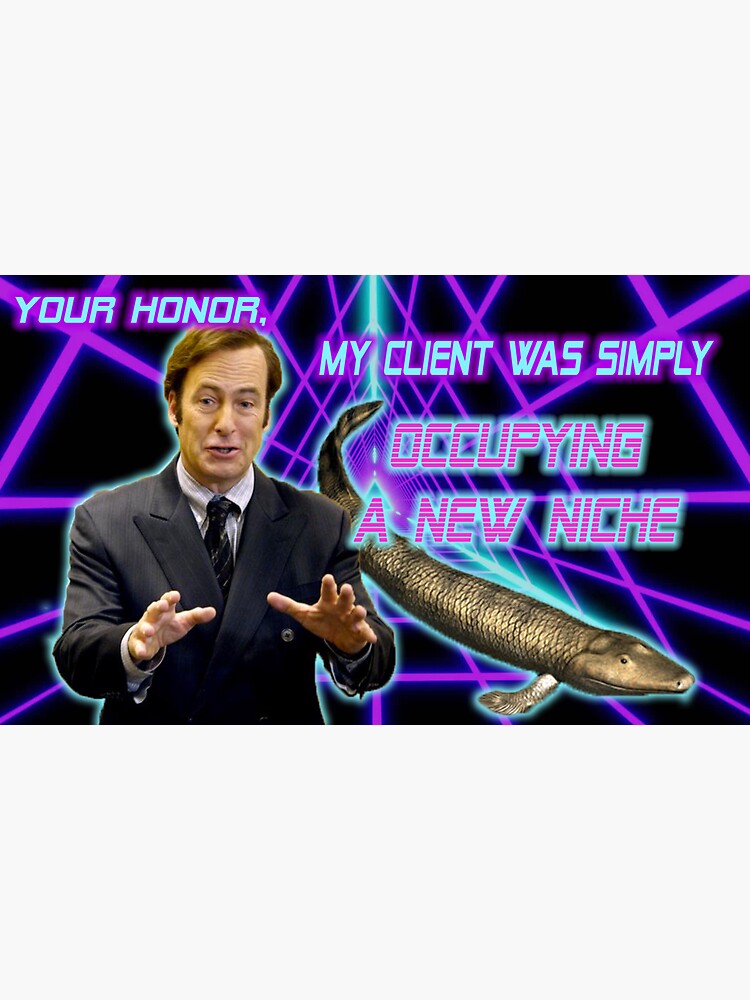 "Tiktaalik - Better Call Saul" Sticker for Sale by nickfallone | Redbubble