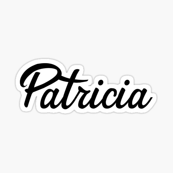 "Patricia Personalized" Sticker for Sale by Binsagar | Redbubble