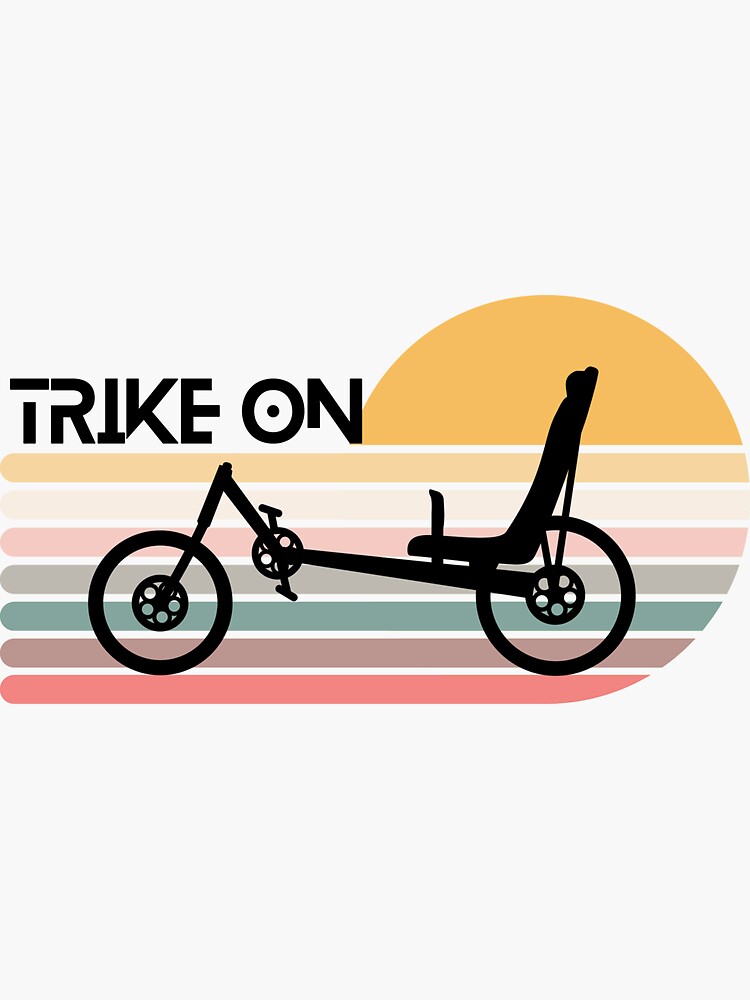 "Recumbent Life Design - Trike On Delta" Sticker for Sale by ...