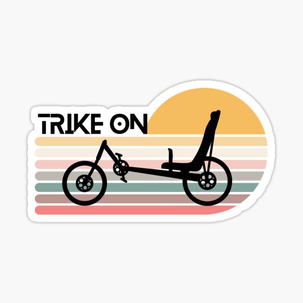 "Recumbent Life Design - Trike On Delta" Sticker for Sale by ...
