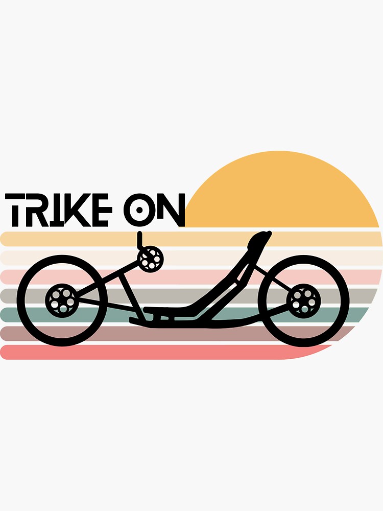 "Recumbent Life Design - Trike On Handcycle" Sticker for Sale by ...