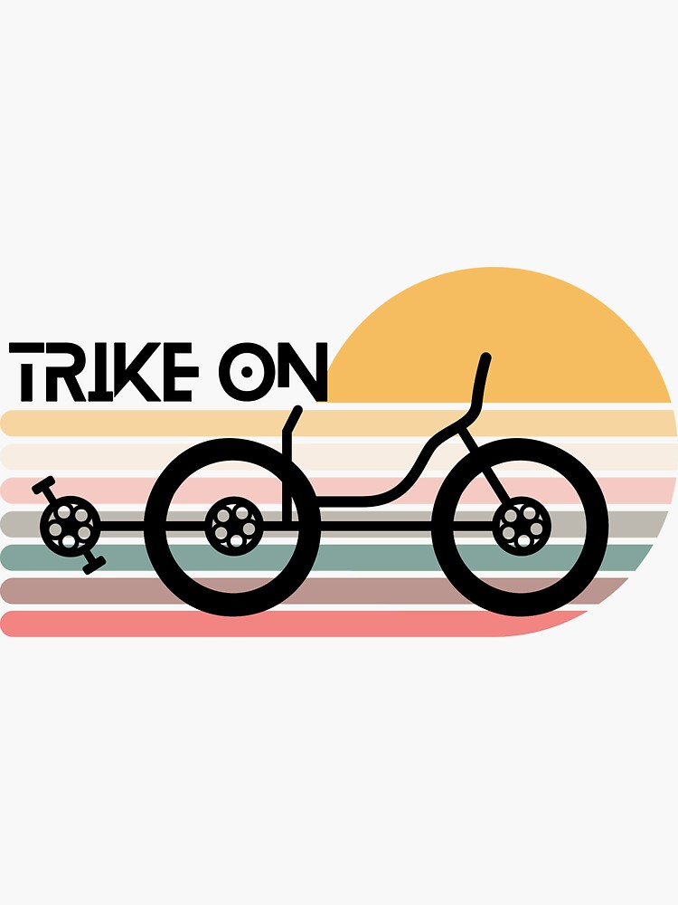 "Recumbent Life Design - Trike On Fat Tire" Sticker for Sale by ...