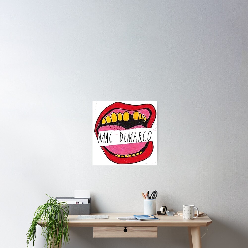 "Mac Demarco Gap Tooth Mouth" Poster for Sale by stensoDan | Redbubble