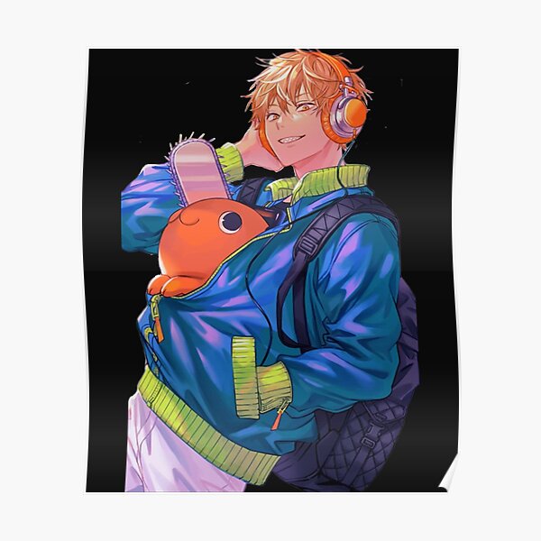 "chainsaw man denji " Poster for Sale by FROMmetoyou1 | Redbubble
