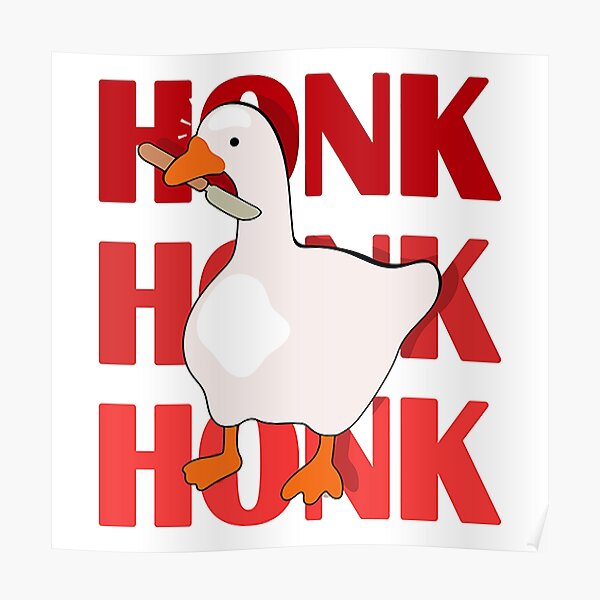 Untitled Goose Knife White Poster For Sale By Psyche Lab Redbubble