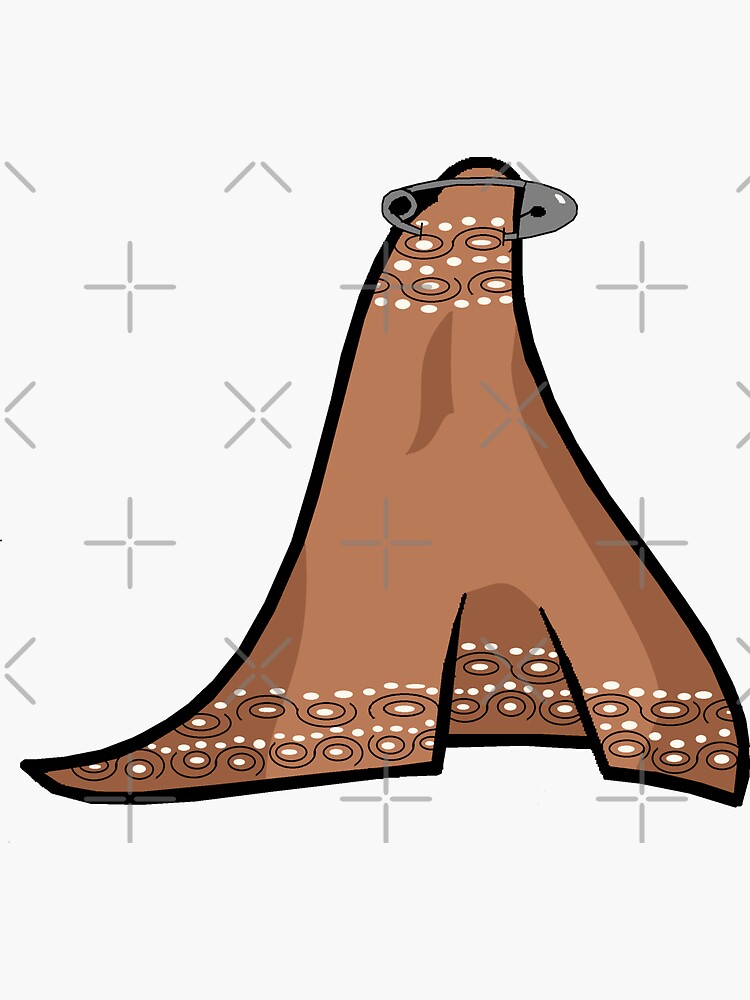 "Pinned Hanky Code-Rust" Sticker for Sale by Riccivela | Redbubble