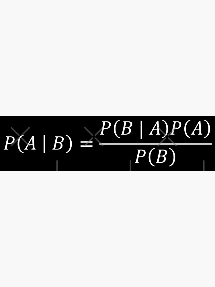 Bayes Theorem Of Probability Theory Premium Matte Vertical Poster