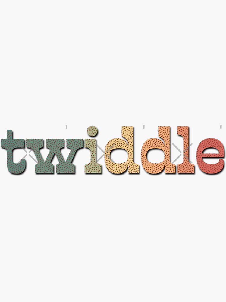 "twiddle " Sticker for Sale by Trigger413 | Redbubble