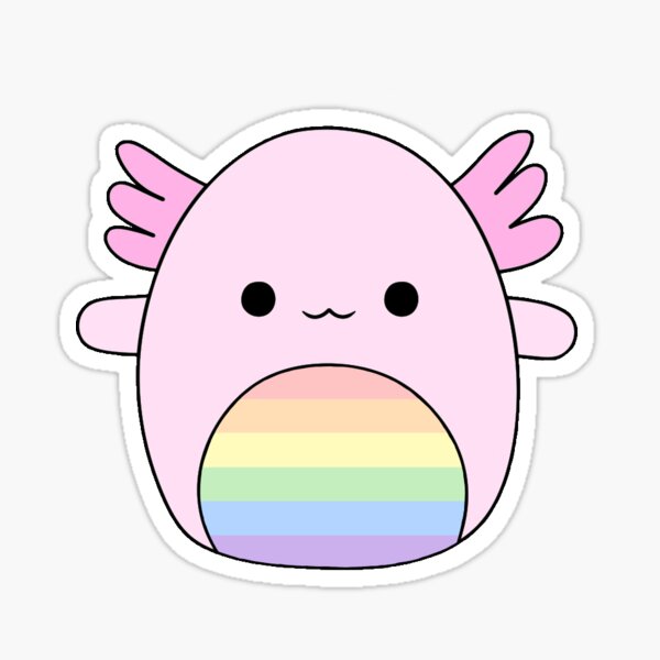 "Cute Rainbow Pride Axolotl " Sticker for Sale by alykxfinnley | Redbubble