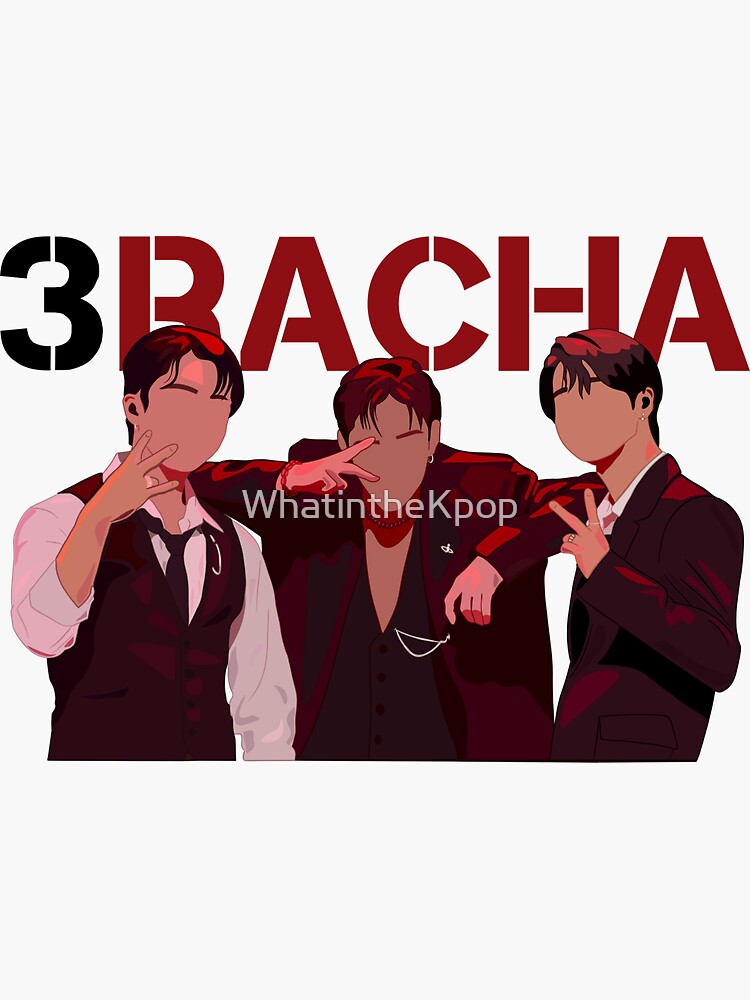 "3RACHA (Bold Font)" Sticker for Sale by WhatintheKpop | Redbubble