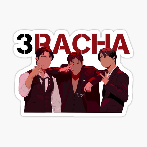 "3RACHA (Bold Font)" Sticker for Sale by WhatintheKpop | Redbubble