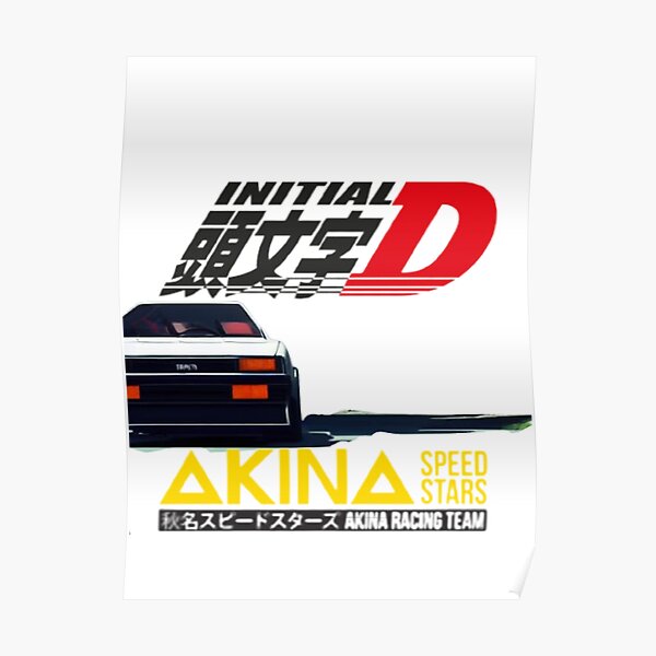 "Initial D misha store fan made" Poster for Sale by MishaPandaStore | Redbubble