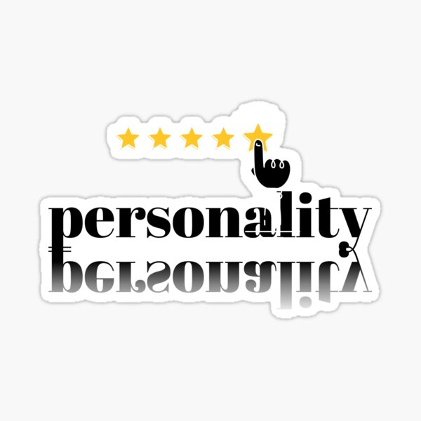 "five star rating for personality" Sticker for Sale by thebadrandoms ...