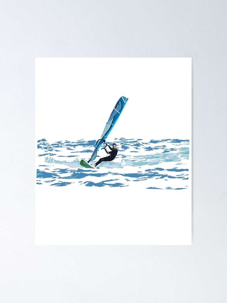 "Windsurfing, Windsurfer" Poster for Sale by Gerdek | Redbubble