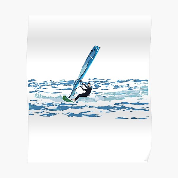 "Windsurfing, Windsurfer" Poster for Sale by Gerdek | Redbubble