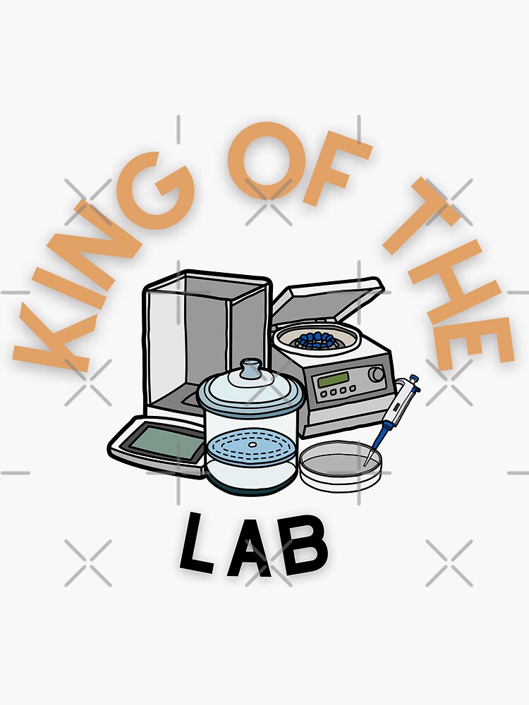 "King of the LAB" Sticker for Sale by EnkiNott | Redbubble