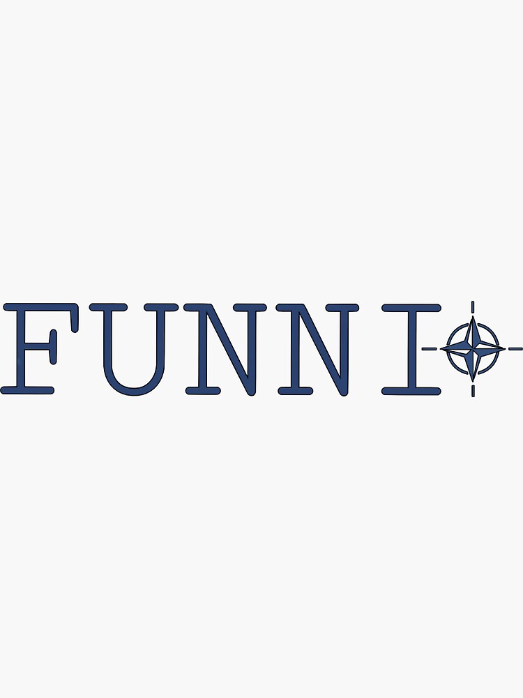 "FUNNI" Sticker for Sale by marjard | Redbubble