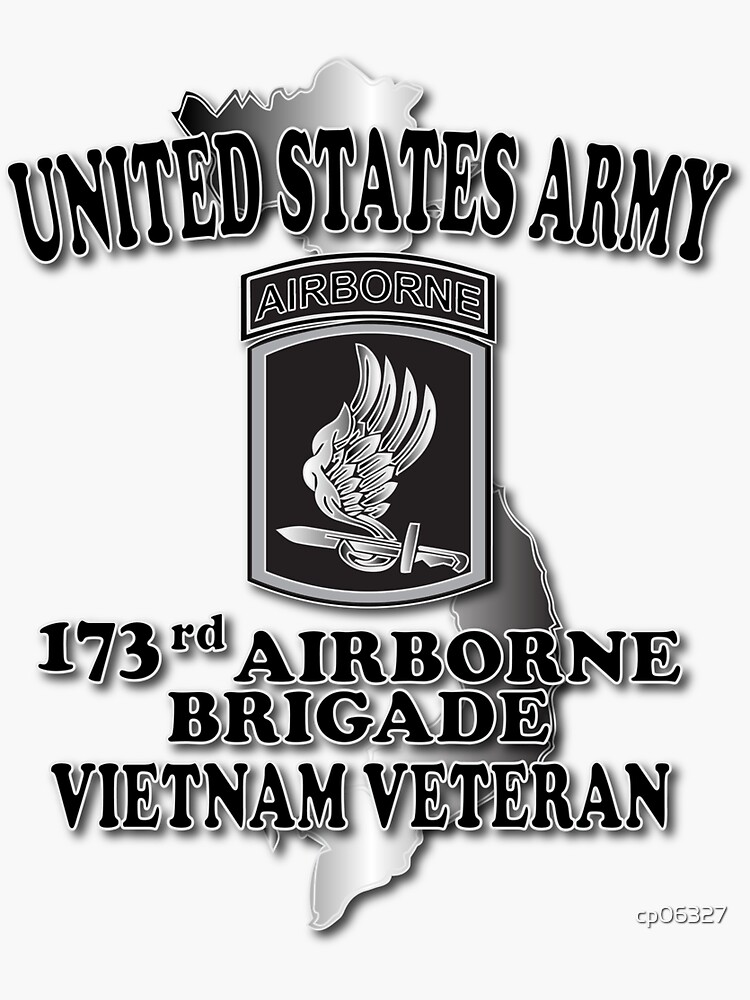 "173rd Airborne Brigade- Vietnam Veteran" Sticker for Sale by cp06327 | Redbubble