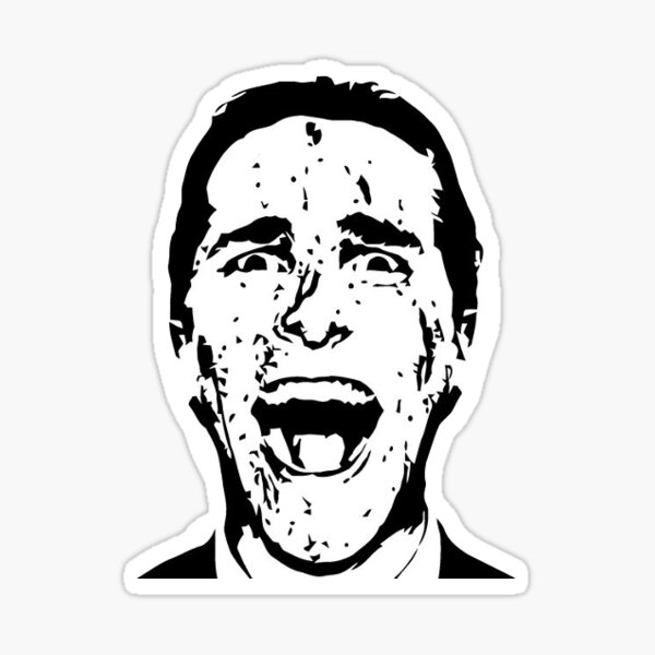 "Patrick Bateman" Sticker for Sale by kamilesz | Redbubble
