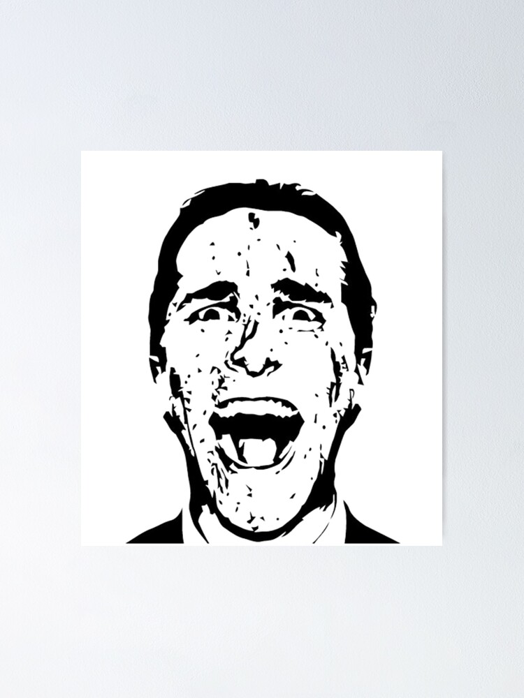 Poster for Sale mit "Patrick Bateman" von kamilesz | Redbubble