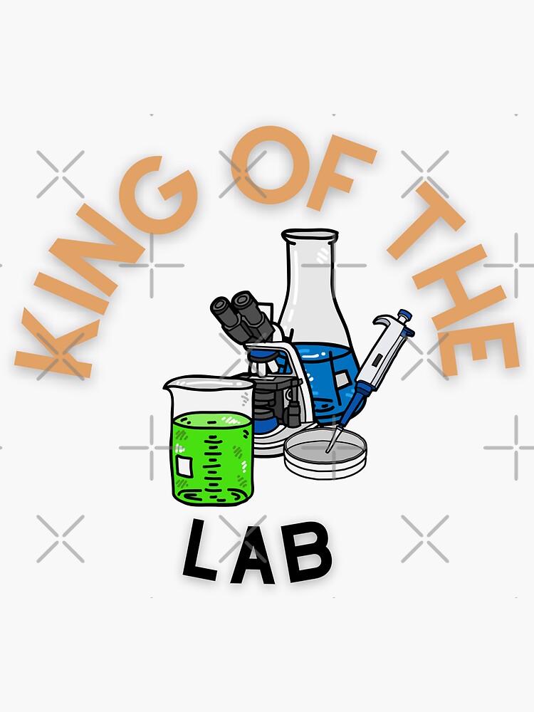 "King of The LAB" Sticker for Sale by EnkiNott | Redbubble