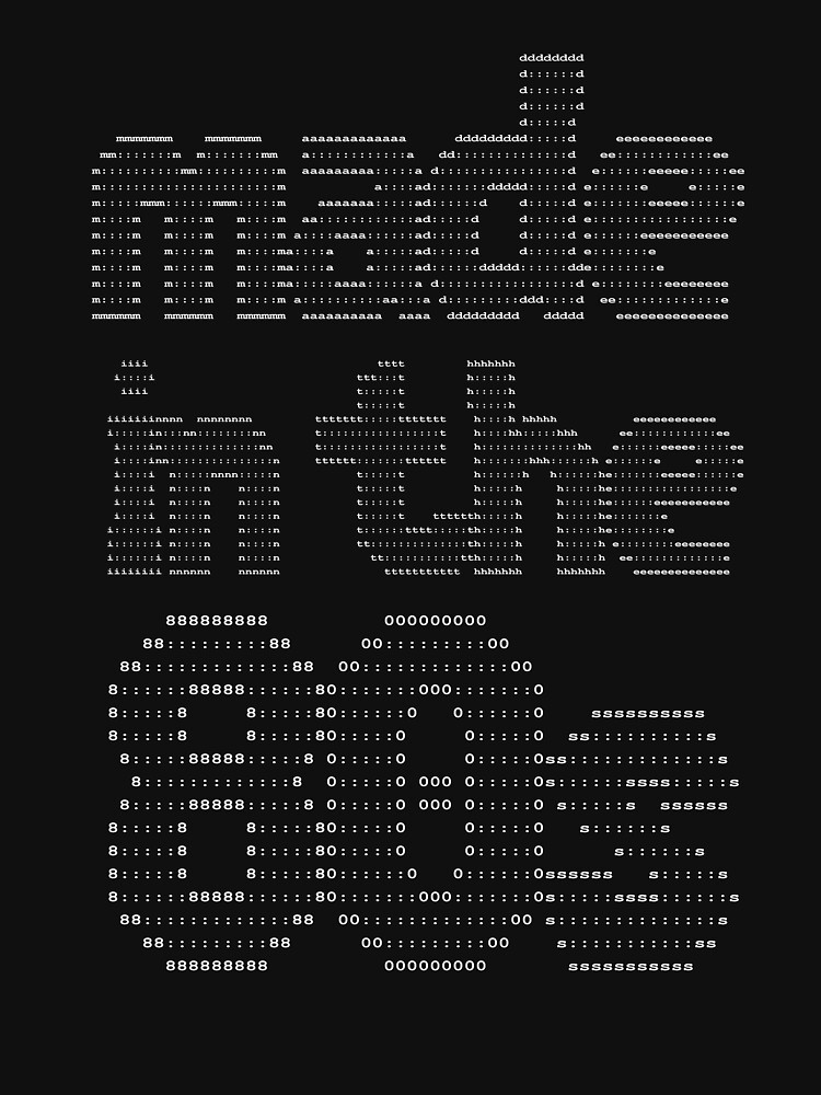 "Made in the 80s. with ascii code" T-shirt for Sale by pcusine ...
