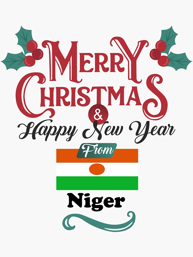 "Merry Christmas from Niger" Sticker for Sale by frexxx | Redbubble