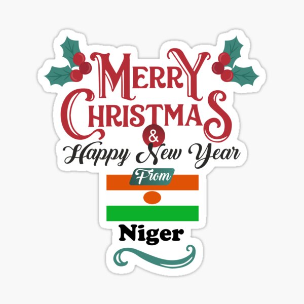 "Merry Christmas from Niger" Sticker for Sale by frexxx | Redbubble