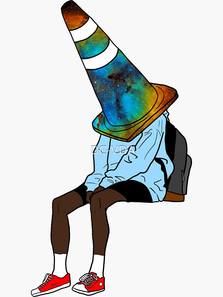 "Rainbow Galaxy Cone Head - variant A" Sticker for Sale by DC-VDA ...