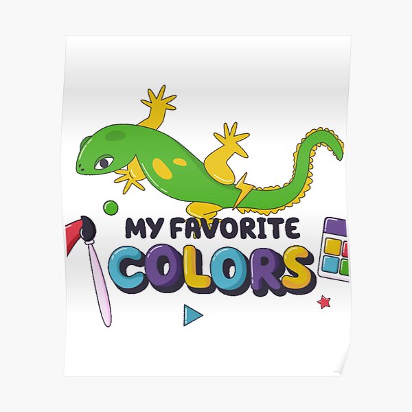 "My favorite color " Poster for Sale by Offthehookbouti | Redbubble